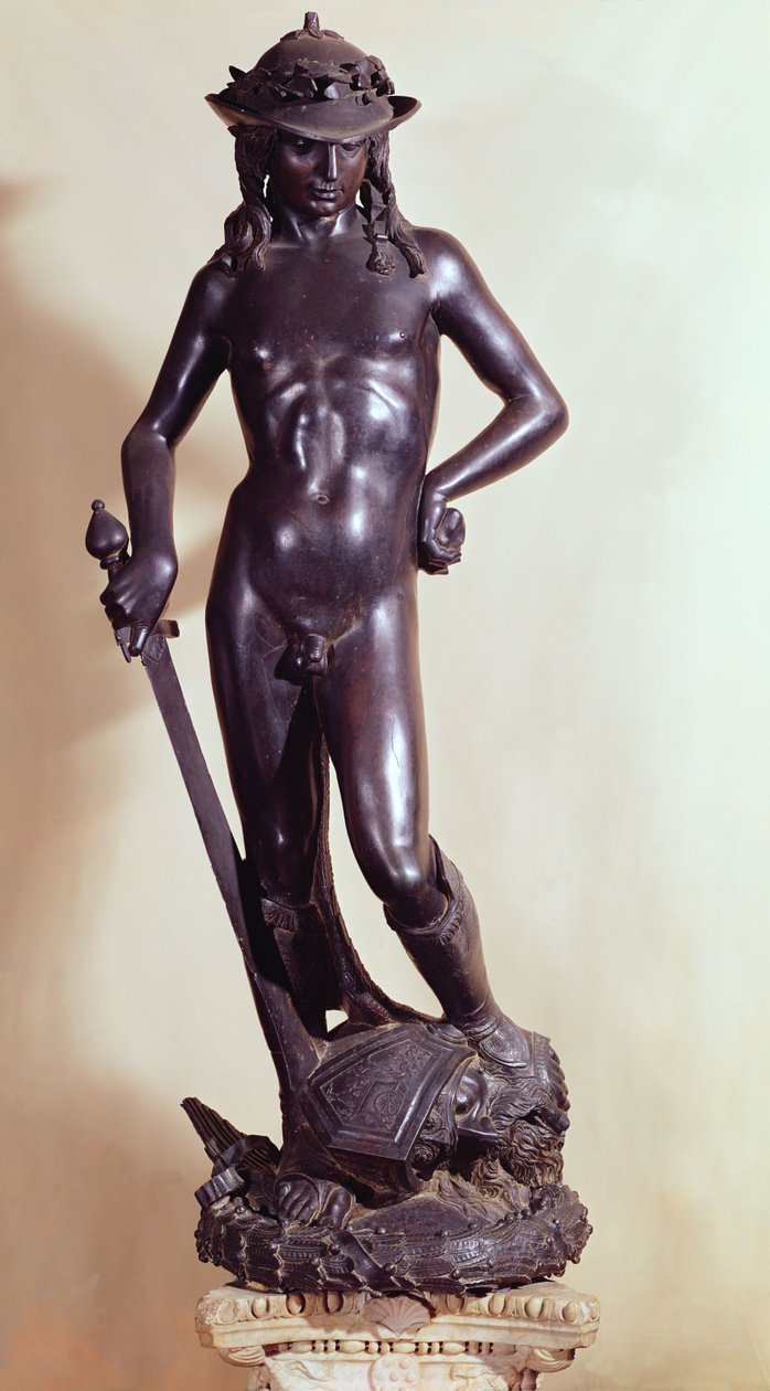 David, ca. 1440 von Donatello: hochwertiger Kunstdruck